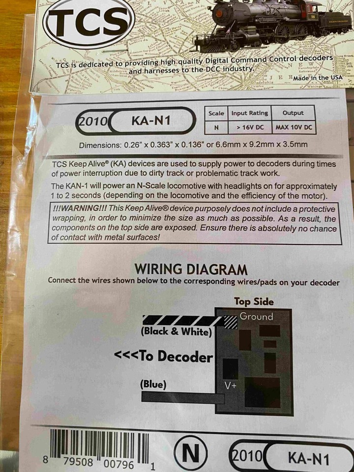 TCS N Scale Decoders for Atlas & Kato/Wire & KA-N1 KA | eBay