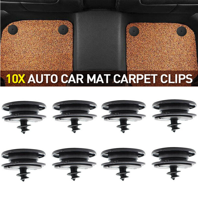 10pcs Car Floor Mats Anti-Slip Clips Hooks Carpet Fixing Grips Clamps ...