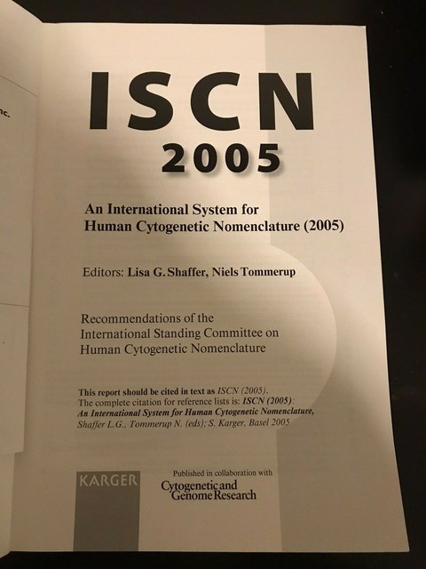 ISCN 2005 : An International System for Human Cytogenetic Nomenclature ...