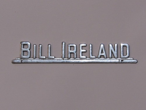 Vintage Bill Ireland Chevrolet Kansas City Missouri Metal Dealer Badge ...