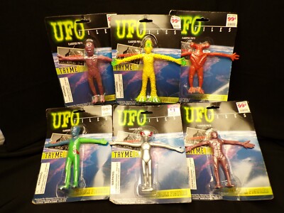 UFO Files Alien Bendable Figures Set of 6: Midwestern Home Products Inc ...