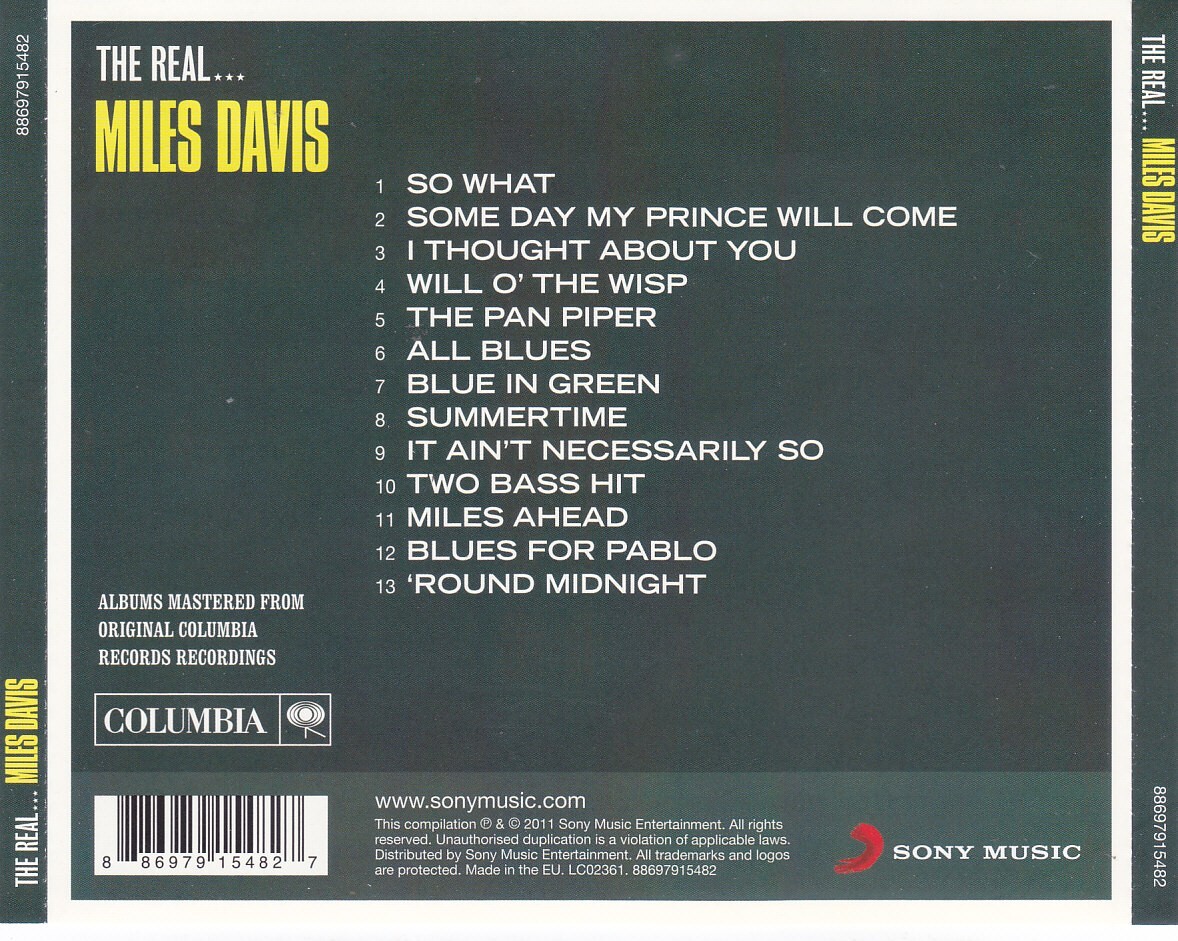 Miles Davis - The Real (The Ultimate Miles Davis Collection) 13 Tracks ...
