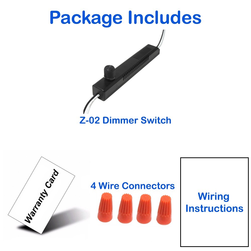 Zing Ear ZE-02 Inline Rotary Dimmer Switch and Variable Motor Speed ...