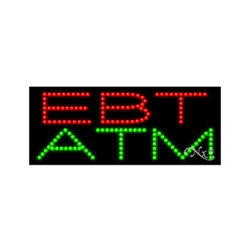 NEW “EBT ATM" 27x11 SOLID & ANIMATED LED SIGN w/CUSTOM OPTIONS 21512 | eBay