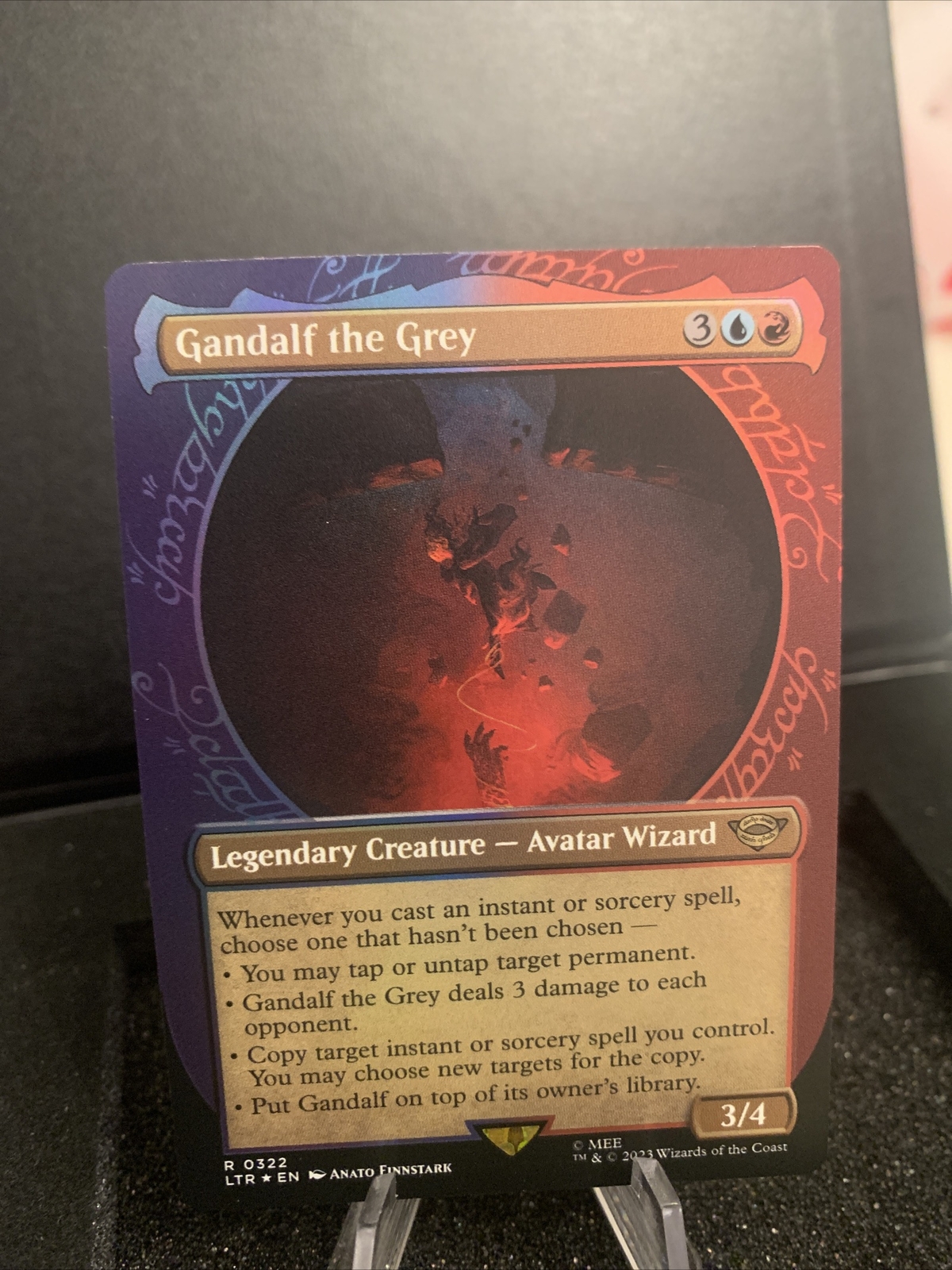 MTG Gandalf the Grey 322 Tales of Middle-earth Foil Showcase Rare | eBay