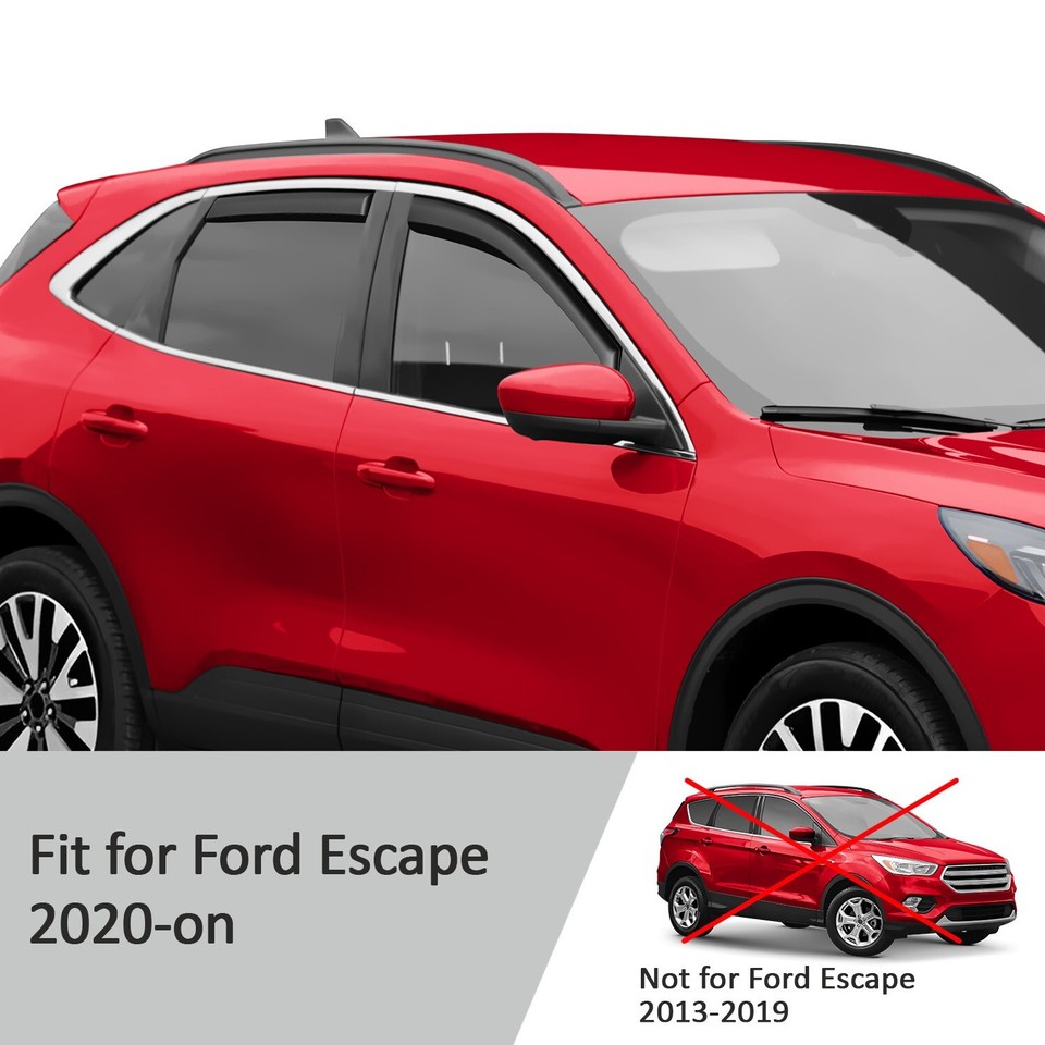 Rain Guards Vent Visors Shade for 2020-2026 Ford Escape SHATTERPROOF | eBay