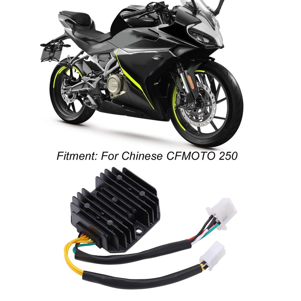 7-Wire Motorcycle Voltage Regulator Rectifier for 250cc Scooters Go ...