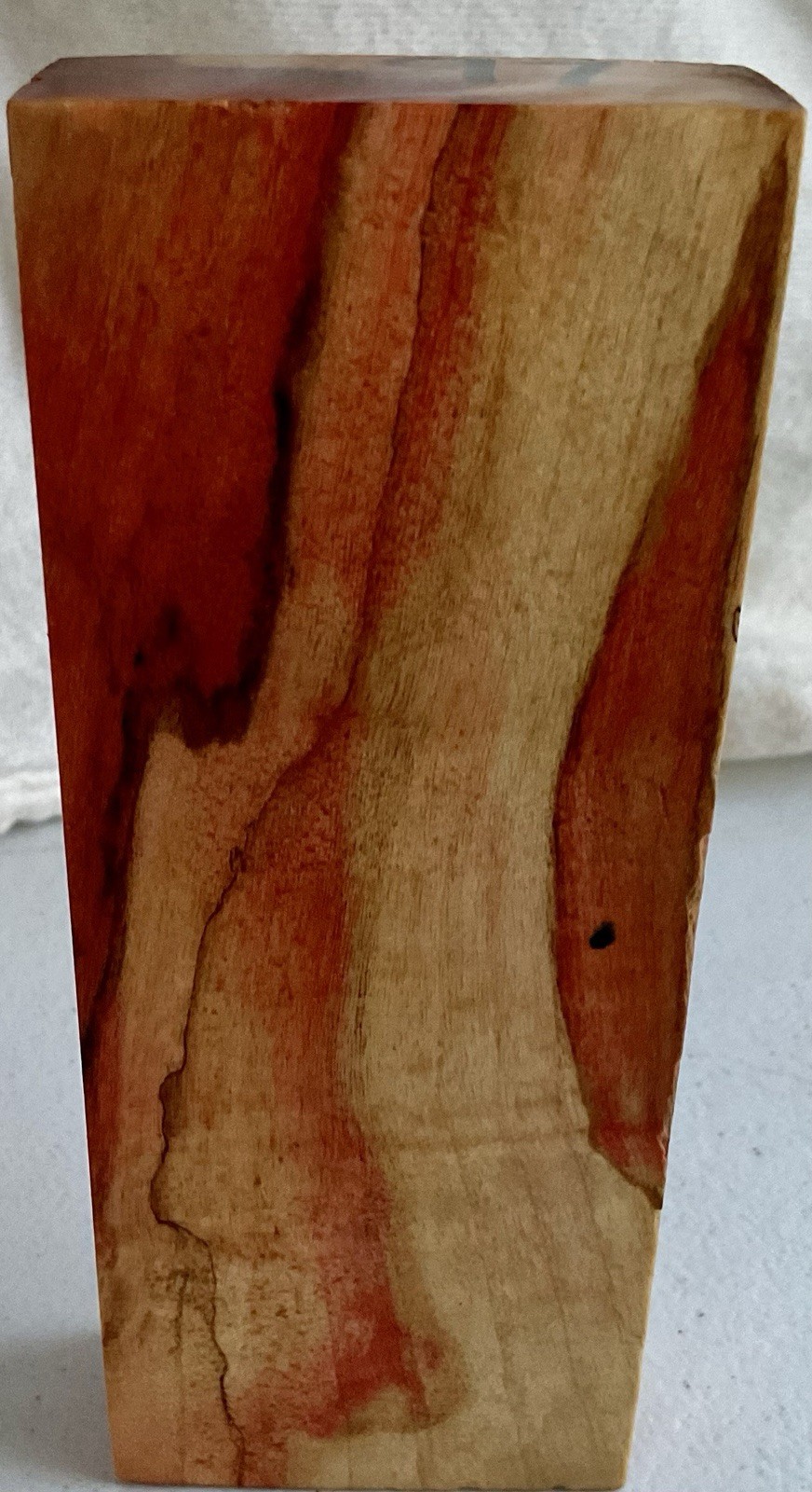 Stabilized Spalted Flaming Red BOX ELDER Knife Scales 1-pcs 7/8”x2”x5 1 ...