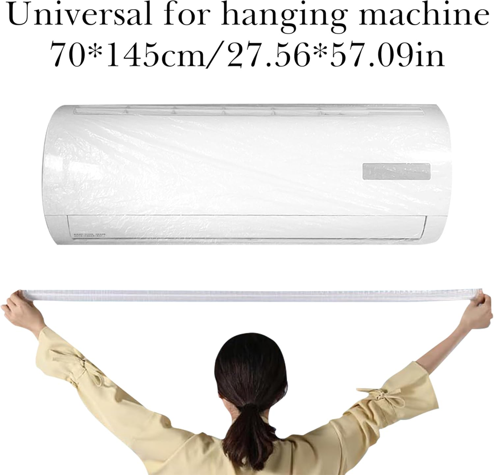10 Pack Air Conditioner Covers Inside, Indoor Ac Cover Film Mini Split ...
