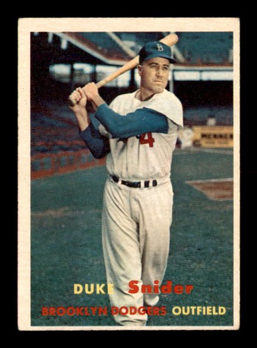 1957 Topps #170 Duke Snider VGEX X3061650 | eBay