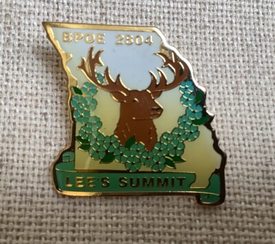 BPOE Elks Lodge 2804 Lee’s Summit Missouri Hat Lapel Pin Pinback | eBay