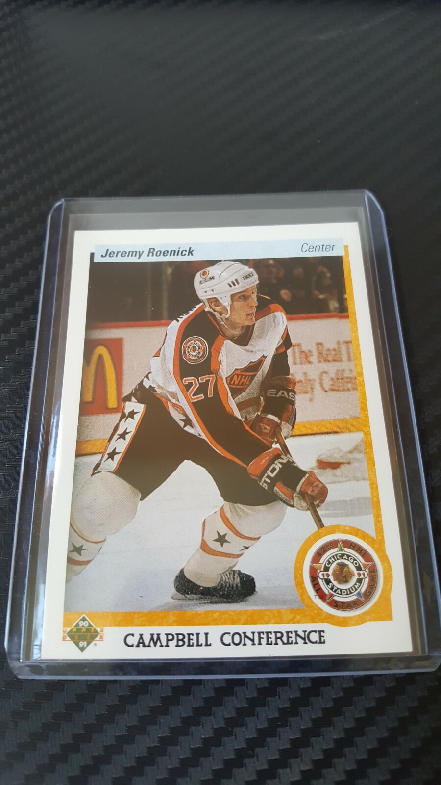 1990-91 Upper Deck Rookie Card #481 Jeremy Roenick Campbell Conference ...