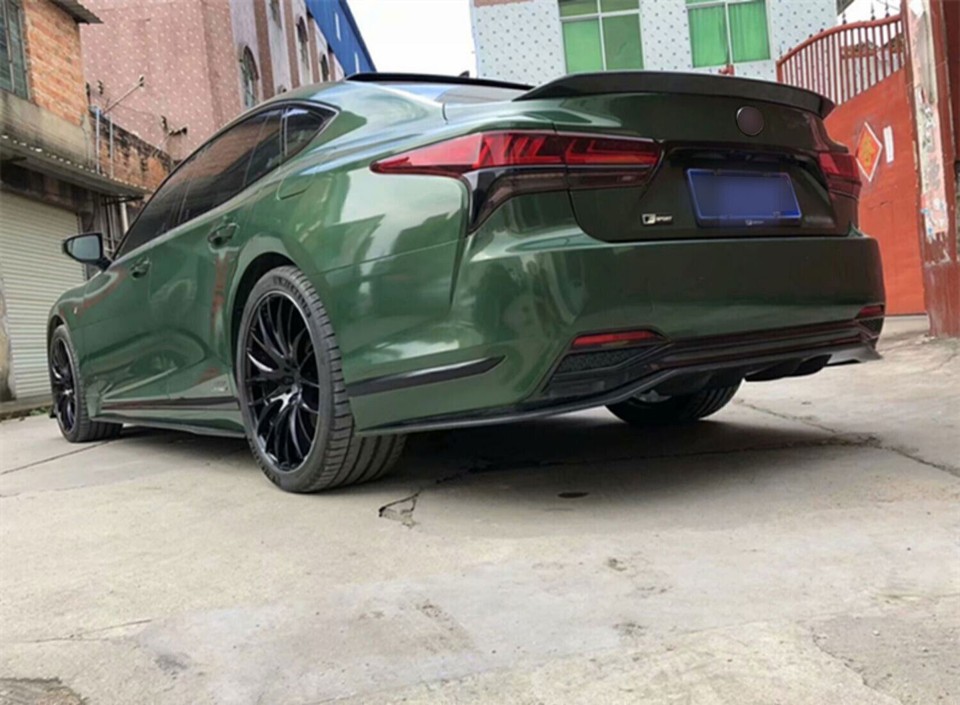 For Lexus LS500 2018-24 Carbon Fiber Side Skirt Splitters Diffuser Body ...