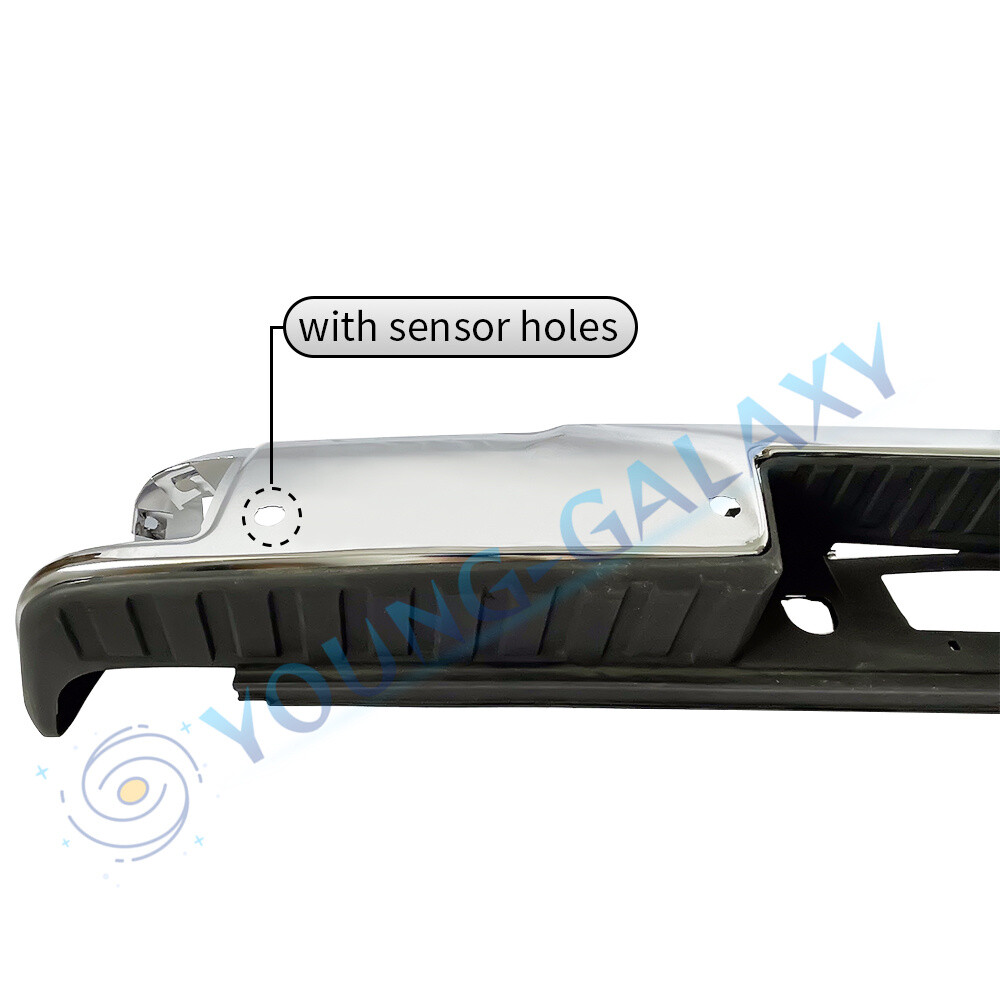 New Step Bumper Rear Face Bar Chrome for Chevy Silverado 1500 GM1102558 ...