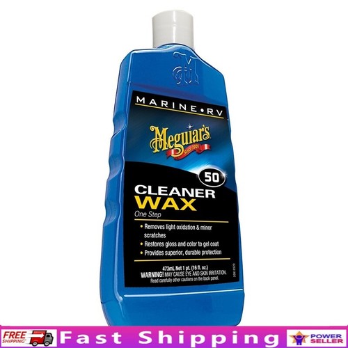 Marine RV One Step Cleaner Wax Non Abrasive UV Protection Fiberglass 16 ...