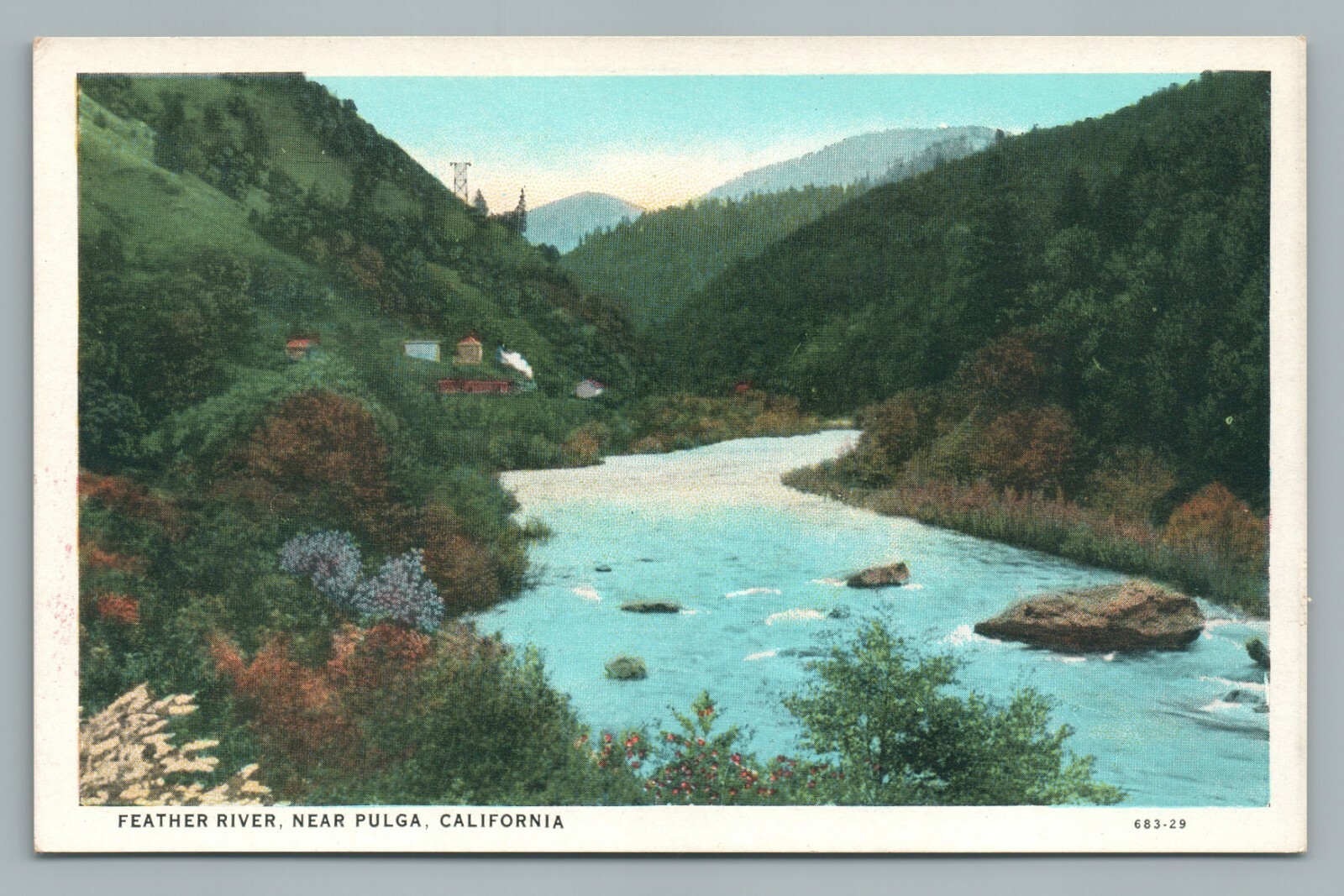 Feather River PULGA California—Butte County Antique Placer GOLD MINING ...