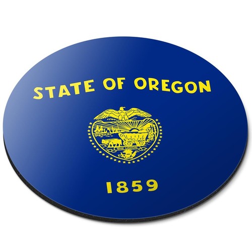Round Mouse Mat Oregon State Flag Emblem #60766 | eBay