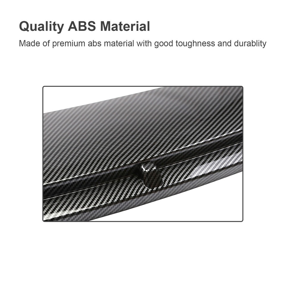 Front Bumper Lip Rear Splitter Spoiler Side Skirt Carbon Fiber For ...