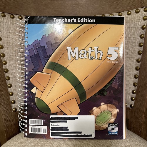 BJU Press Math 5 Teacher's Edition, 3rd ed. 269522 9781606820278 | eBay