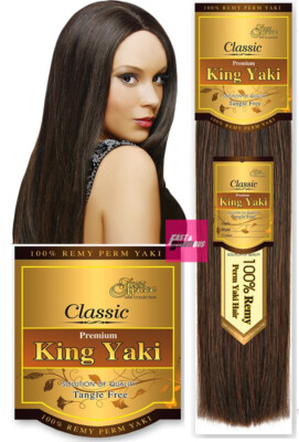 JAZZWAVE PREMIUM REMY KING YAKI 100% REMY PERM YAKI NATURAL TEXTURE | eBay