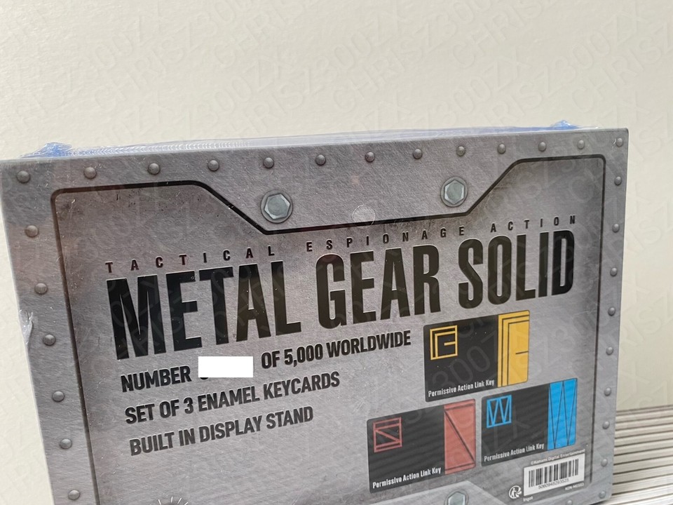 Metal Gear Solid Snake Limited Pal Link Key Card x3 Figure Box SET MGS ...