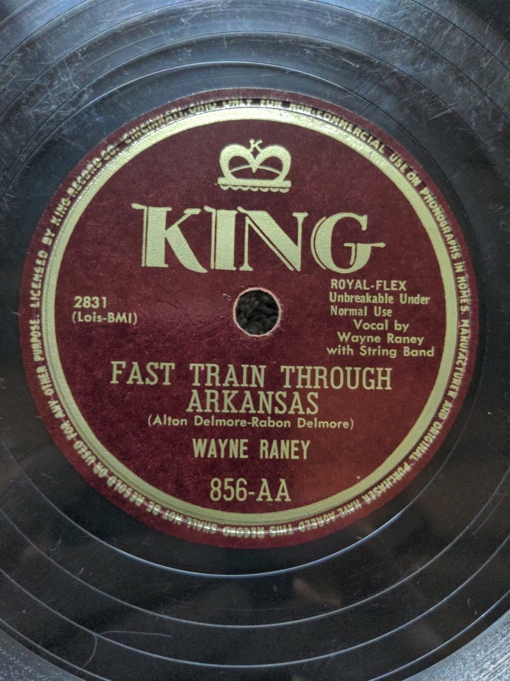 78 RPM Under The Double Eagle Fast Train Through Arkansas Wayne Raney ...