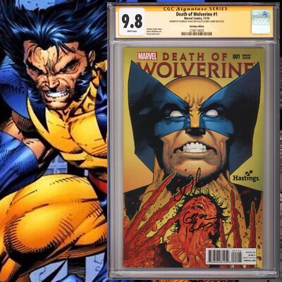 CGC 9.8 SS Death of Wolverine #1 Variant signed by Charles Soule & Greg ...