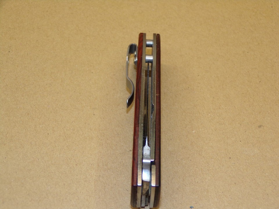 A. G. Russell Dozier Tab Lock Folding Knife W/ Flipper Blade & Cocobolo ...