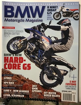BMW Motorcycle Mag Hard Core GS Customs Cafe Racer Spring 2017 FREE ...