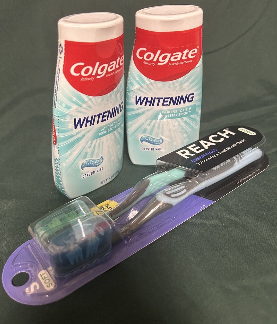 Colgate Whitening toothpaste 2 Pack And Toothbrush | eBay