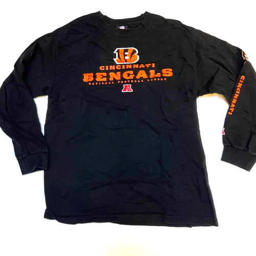 Cincinnati Bengals NFL Team Apparel Men’s Navy Blue Long Sleeve T-Shirt ...