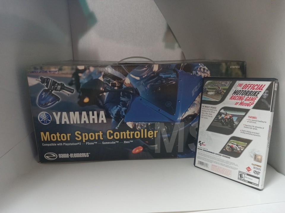 MOTO GP 07 2007 + NEW YAMAHA MOTOR SPORTS CONTROLLER FOR PS2 ...