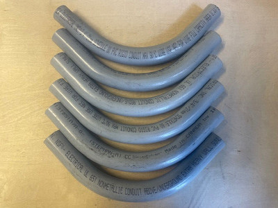 3/4 in. 90-Degree Schedule 80 PVC Plain End Standard Radius Elbow (lot ...