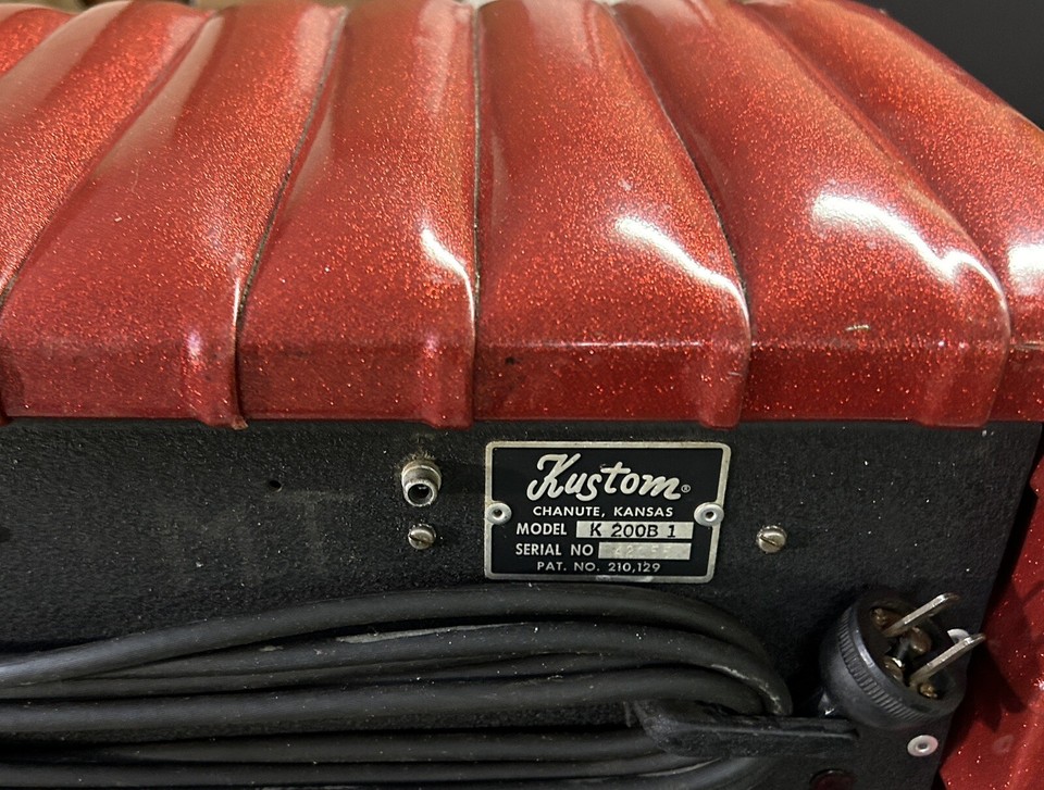 Vintage 1969 Kustom 100 Watt Guitar Amplifier K200B +2 x 15” JBL E-140 ...