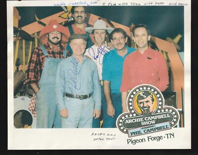 Archie Campbell Show Signed 8x10 Photo Country Singer Autograph Branson ...