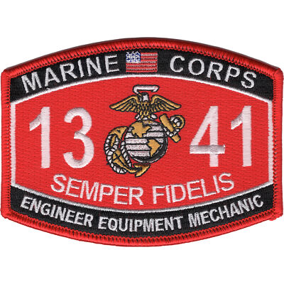Marine Corps 1341 Engineer Equipment Mechanic MOS Patch | eBay