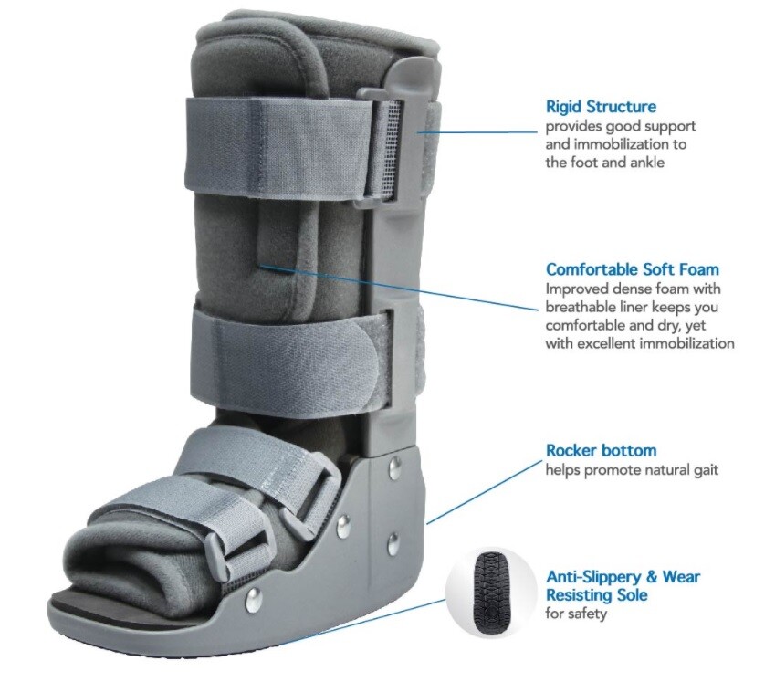 Conwell Pediatric CAM Walker Boot- Child Foot Ankle Fracture Sprain ...