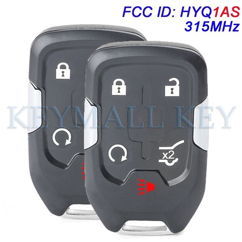 2 HYQ1AS Remote Key Fob for GMC Terrain 2021 2022 2023 2024 13522899 ...