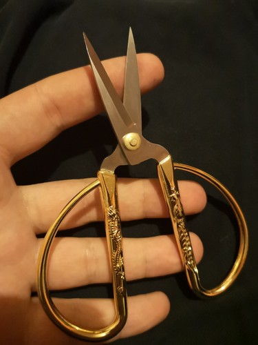 Carved Gold Tone Dragon Metal Handle Bonsai Scissors N3 for sale online ...