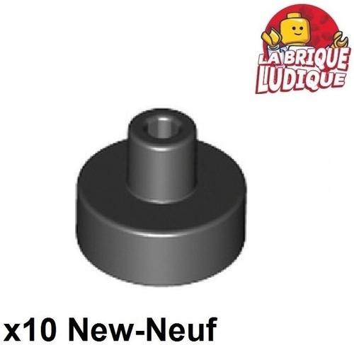 Lego 10x Round Tile Smooth 1x1 Rod Pin Bar Holder Black 20482 NEW | eBay