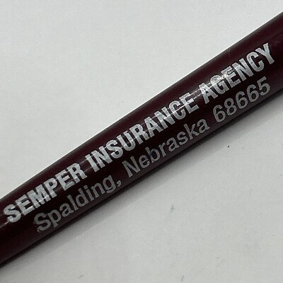 VTG Ballpoint Pen SEMPER INSURANCE AGENCY Spalding Nebraska | eBay