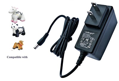 6V AC DC Adapter Charger For Electric Plush Pony Unicorn Panda Horse ...
