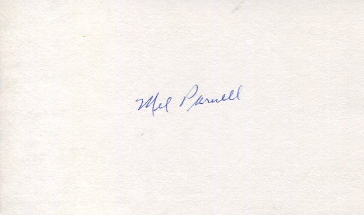 Mel Parnell Boston Red Sox (1947–1956) HOF No-Hitter 1956 Signed ...