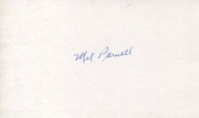 Mel Parnell Boston Red Sox (1947–1956) HOF No-Hitter 1956 Signed ...