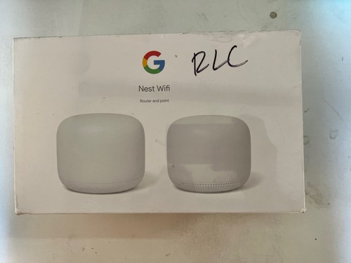 Google Nest Wifi Router and Point - Snow - Picture 1 of 2