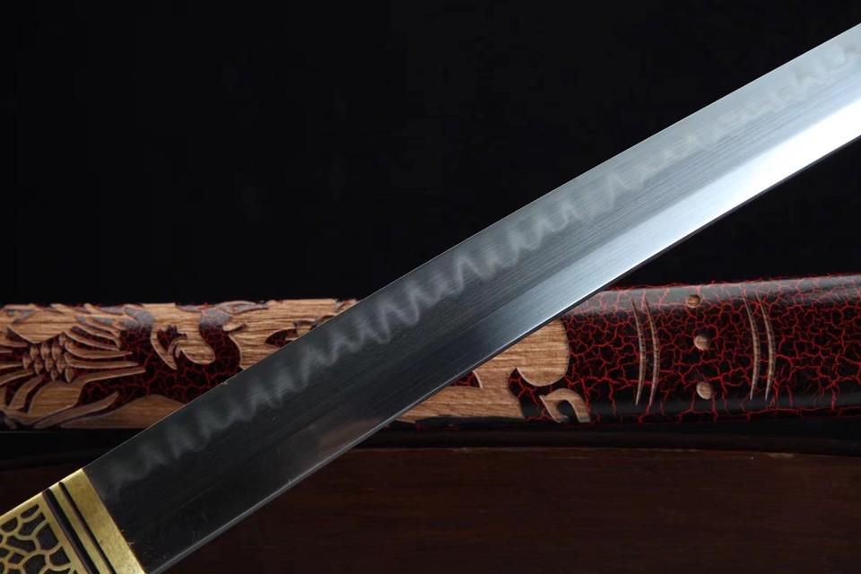 Battle Ready T10 Steel Clay Tempered Razor Sharp Japanese Samurai Sword ...