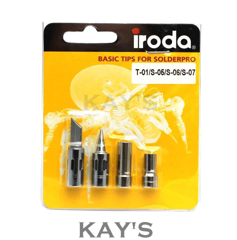 Pro Iroda Set Of 4 Soldering Tips To Fit Solderpro 50 & 70 Irons T01 ...