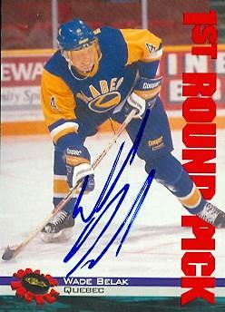 Wade Belak autographed Hockey Card (Saskatoon, WHL) 1994 Classic #11 | eBay