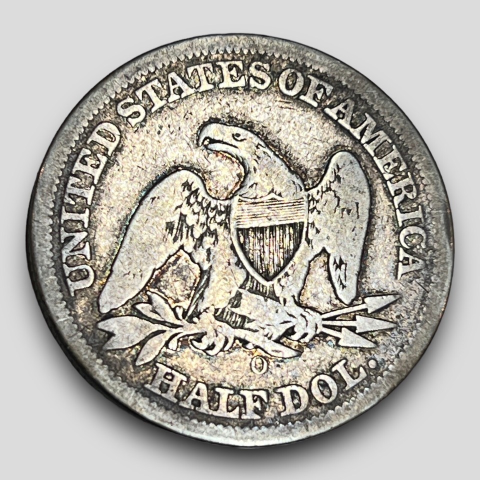 U.S 1860 O New Orleans Half Dollar $1/2 Seated Liberty Currency Siler ...