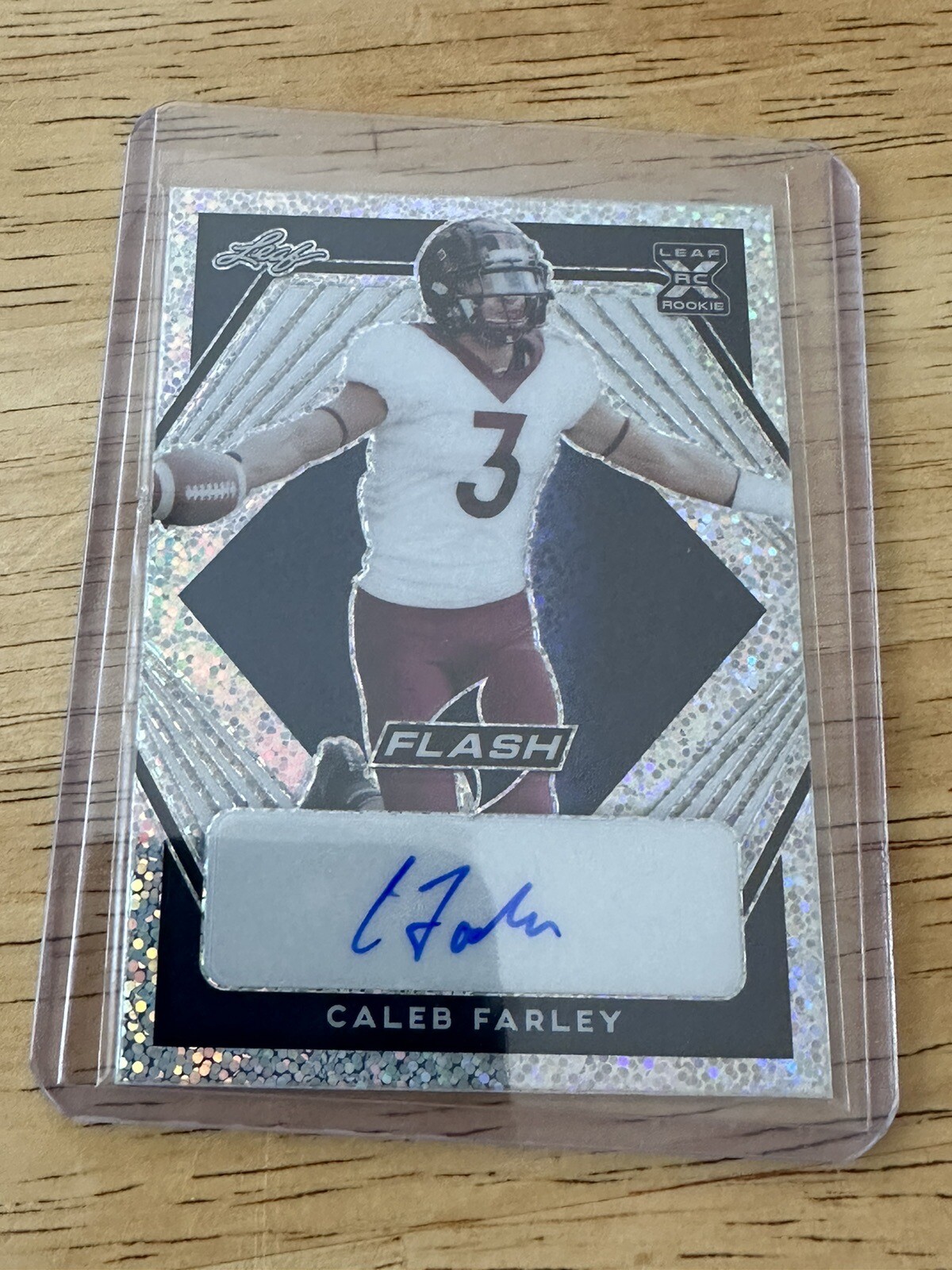 2021 Leaf Flash Navy Blue /75 Caleb Farley #BA-CF1 Rookie Auto RC ...